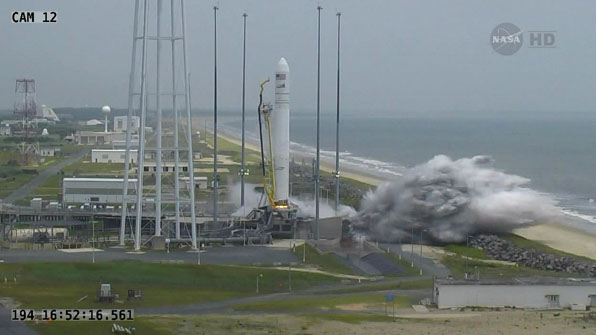 Spaceflight Now | Antares Launch Report | Antares launch snapshots