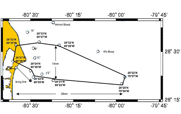 Spaceflight Now | Atlas Launch Report | Launch hazard area