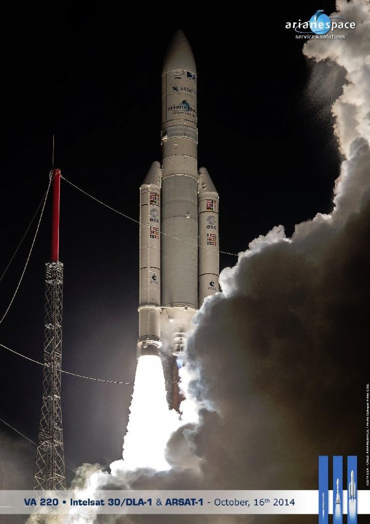 Ariane 5’s sky-lighting blastoff – Spaceflight Now