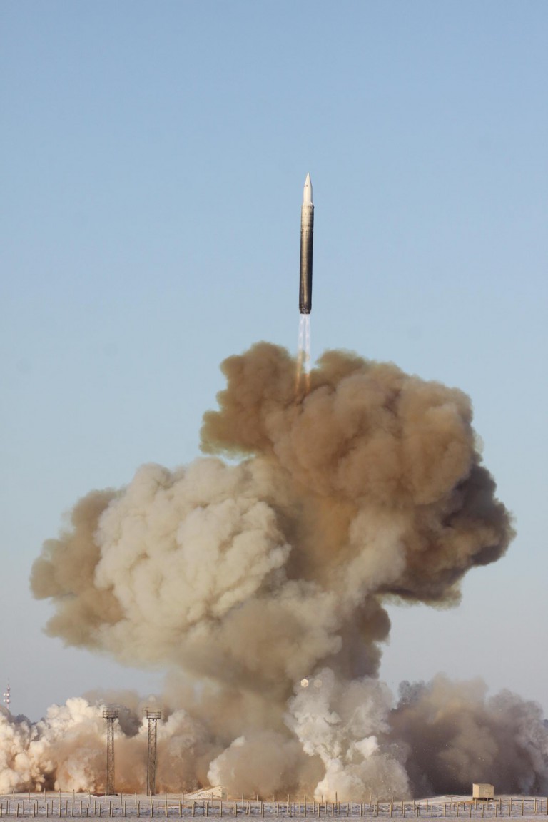 Russian-built spy satellite rockets out of underground silo ...