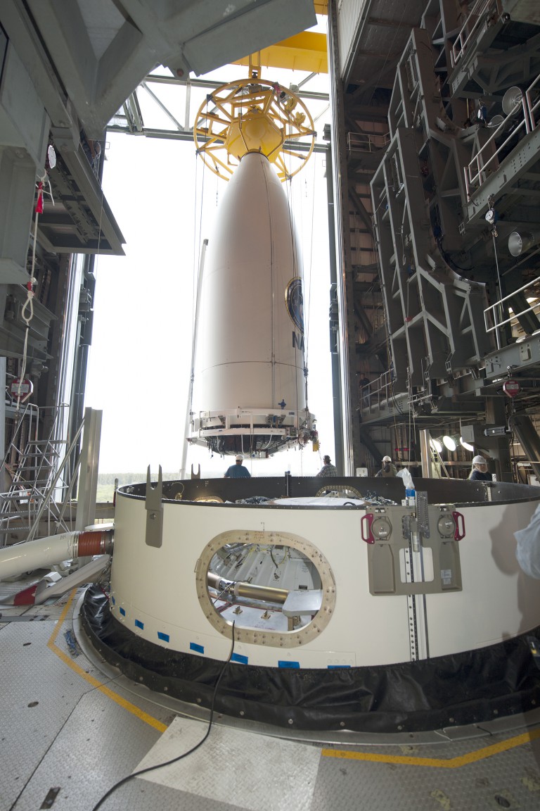 Photos: Navy satellite readied for Atlas 5 launch – Spaceflight Now