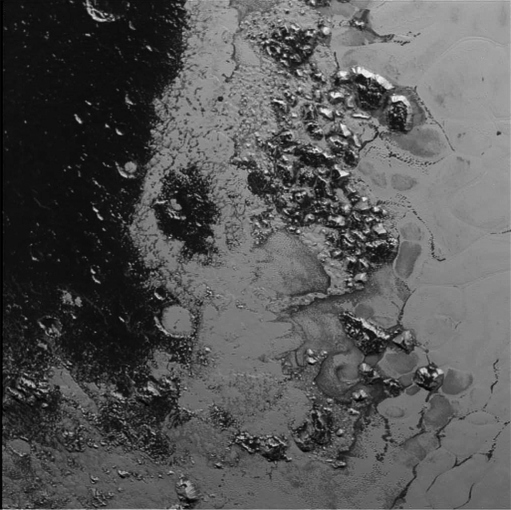 Pluto probe’s camera sees striking geologic boundary – Spaceflight Now
