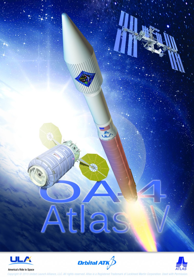 International Space Station and crew awaiting Atlas 5 launch of Cygnus ...