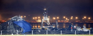 SpaceX rocket wreckage back on shore after near-miss at landing ...