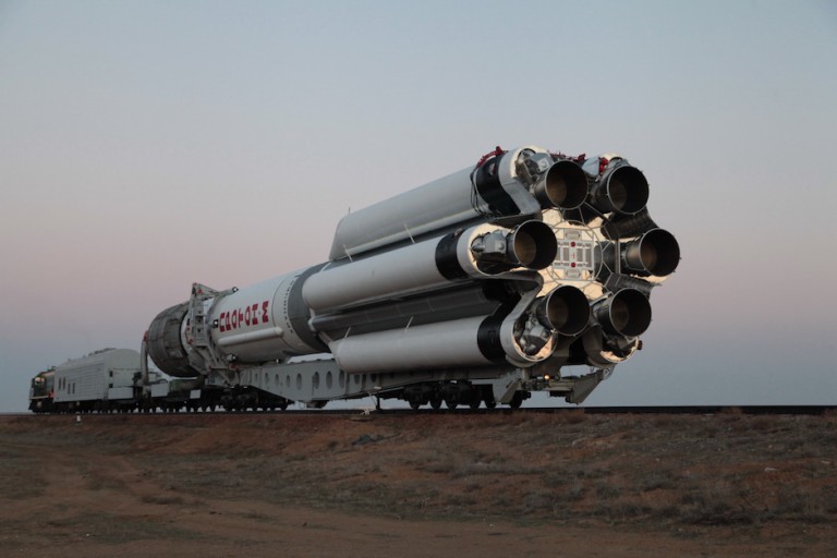 Proton rocket reaches launch pad with Mars probe – Spaceflight Now