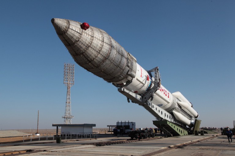 Proton rocket reaches launch pad with Mars probe – Spaceflight Now
