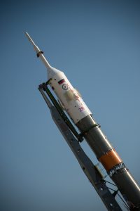 Photos: Soyuz rocket goes vertical for launch of next station crew ...