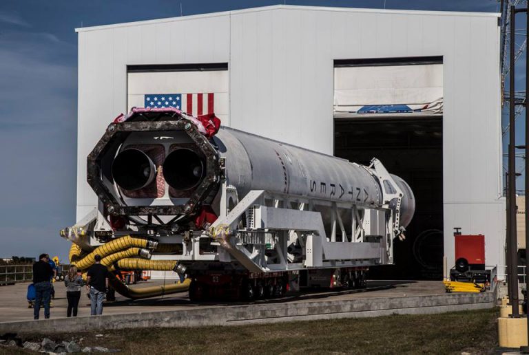 Photos: Antares rolls out for first time since 2014 – Spaceflight Now