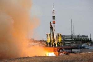 Photos: Space station crew rockets into orbit from Kazakhstan ...