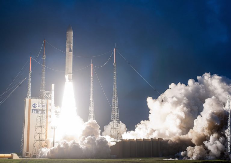 Photos: On-time launch for first Ariane 5 flight of the year ...
