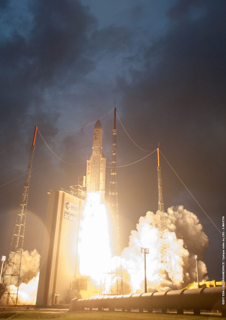 Photos: On-time launch for first Ariane 5 flight of the year ...