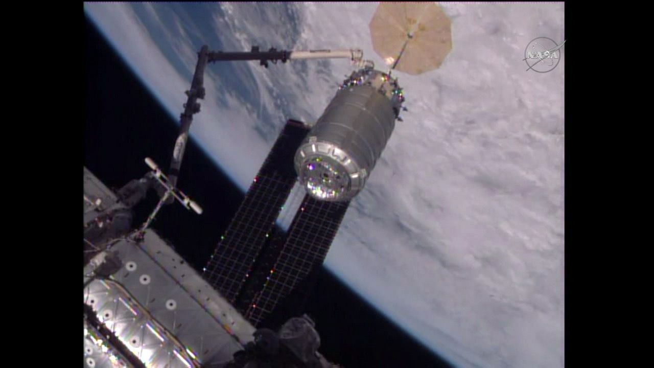Cygnus freighter arrives at space station with bounty of supplies and ...