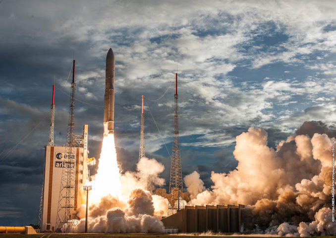 Imagery from Wednesday’s Ariane 5 launch in French Guiana – Spaceflight Now