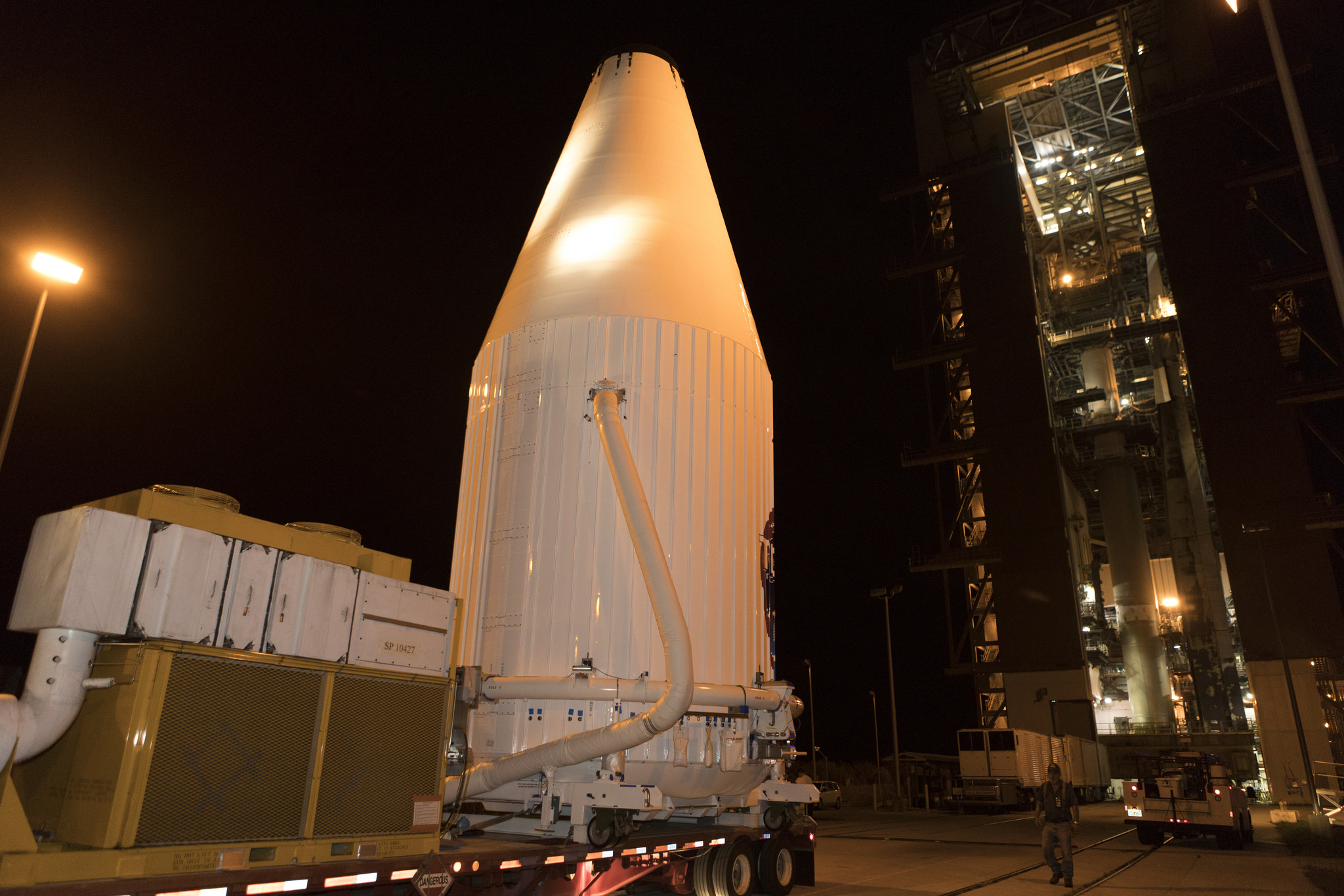 Photos: Atlas 5 rocket assembled to launch data relay satellite for ...