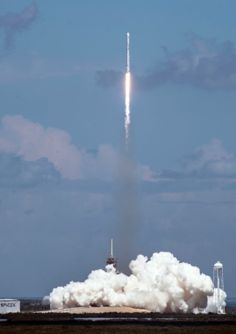 Photos: Falcon 9 rocket soars into space, lands back at Cape Canaveral ...