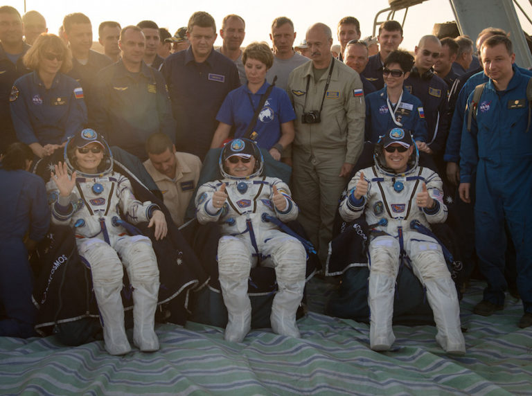 Photos: Soyuz MS-04 capsule lands in Kazakhstan – Spaceflight Now