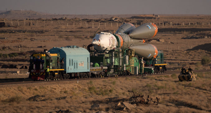 Soyuz rocket rolled out for next station crew launch – Spaceflight Now