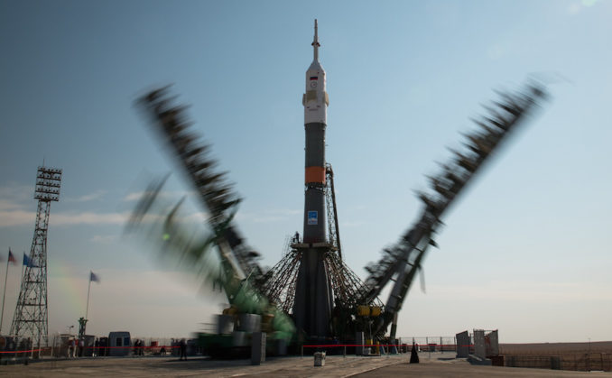 Soyuz rocket rolled out for next station crew launch – Spaceflight Now