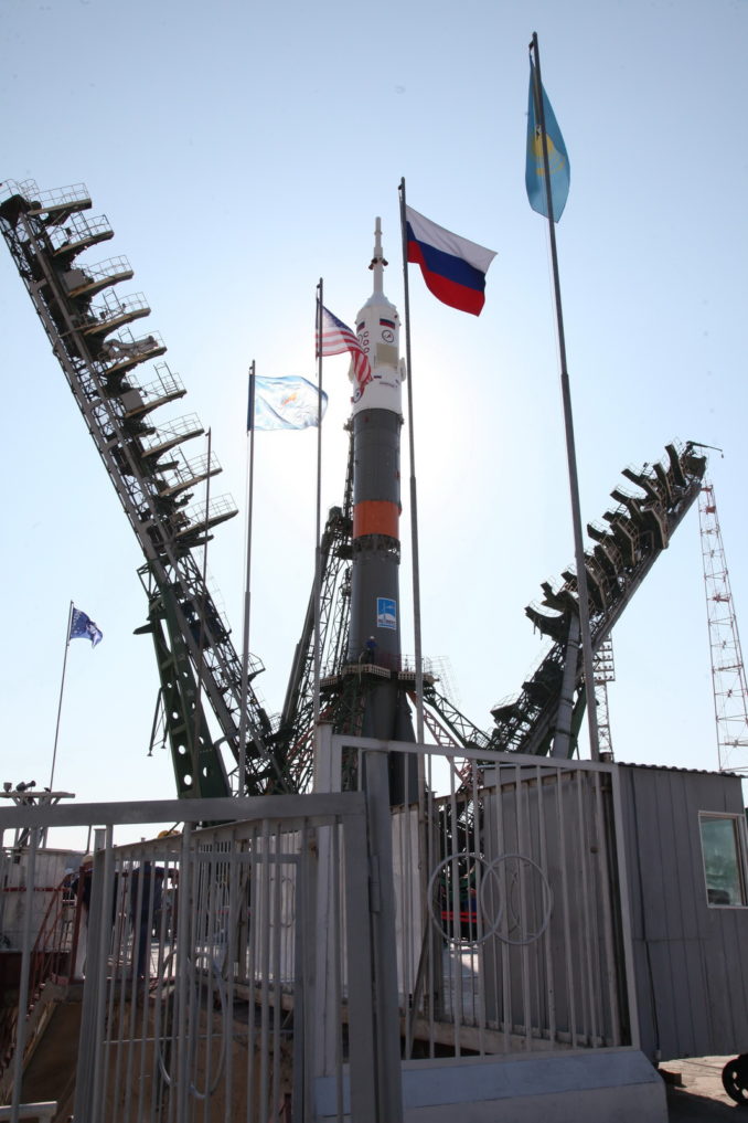 Soyuz rocket rolled out for next station crew launch – Spaceflight Now