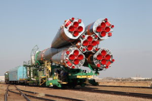 Soyuz rocket rolled out for next station crew launch – Spaceflight Now