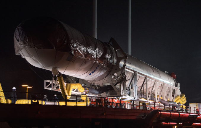 Photos: Rollout of Orbital ATK’s Antares rocket – Spaceflight Now