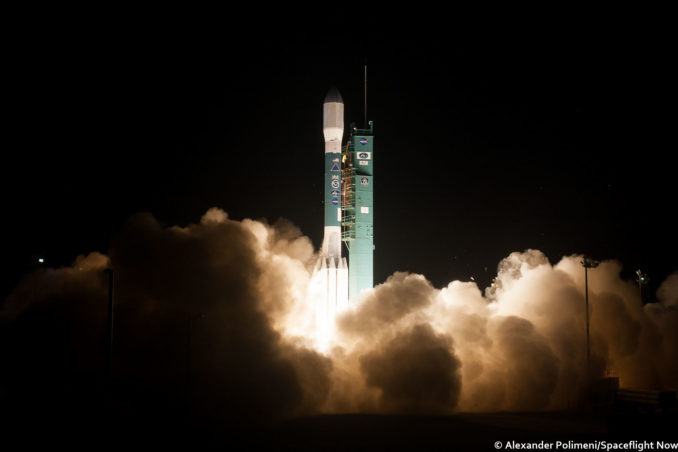 Photos: Delta 2 climbs into the night from Vandenberg Air Force Base ...