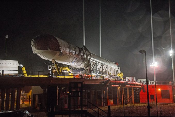 Photos: Rollout of Orbital ATK’s Antares rocket – Spaceflight Now