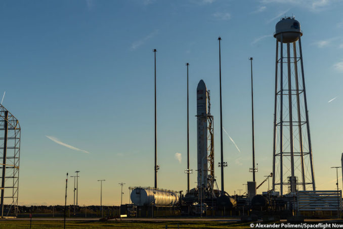 Photos: Antares rocket stands atop Virginia launch pad – Spaceflight Now