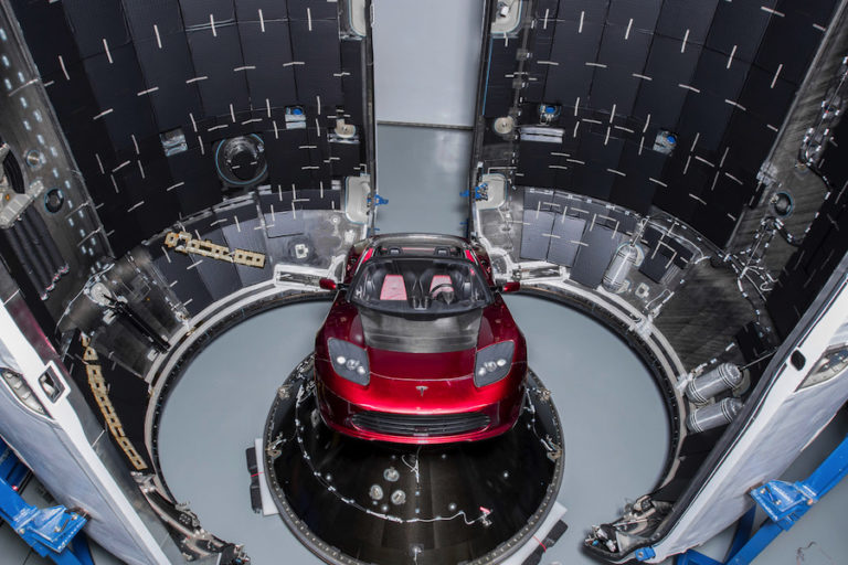 Photos: Elon Musk’s Tesla Roadster prepped for one-way trip to deep ...