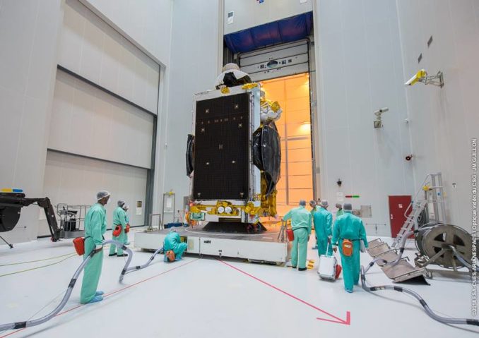 Build-up of Ariane 5 rocket complete for launch Thursday – Spaceflight Now