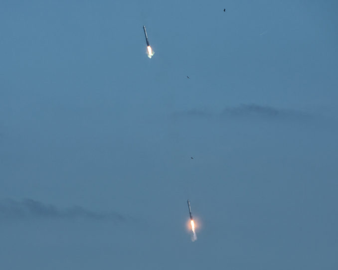 Photos: Press site views of Falcon Heavy’s maiden launch – Spaceflight Now