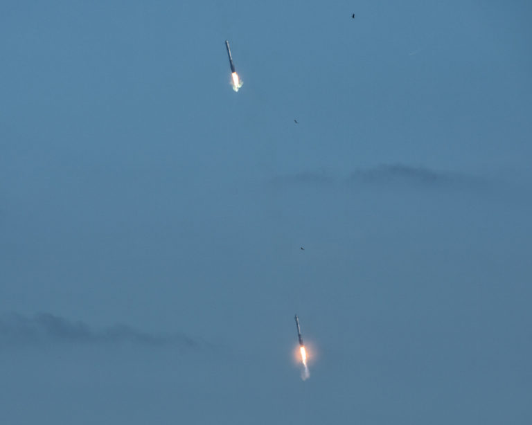 Photos: Press site views of Falcon Heavy’s maiden launch – Spaceflight Now