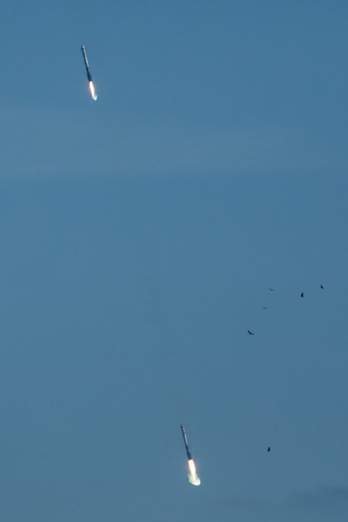 Photos: Press site views of Falcon Heavy’s maiden launch – Spaceflight Now