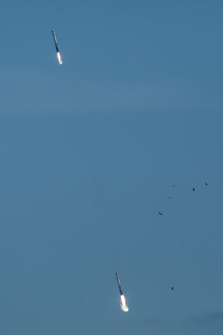 Photos: Press site views of Falcon Heavy’s maiden launch – Spaceflight Now