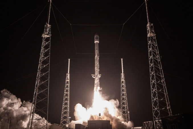 Photos: Falcon 9 rocket lights up the night with launch for Hispasat ...