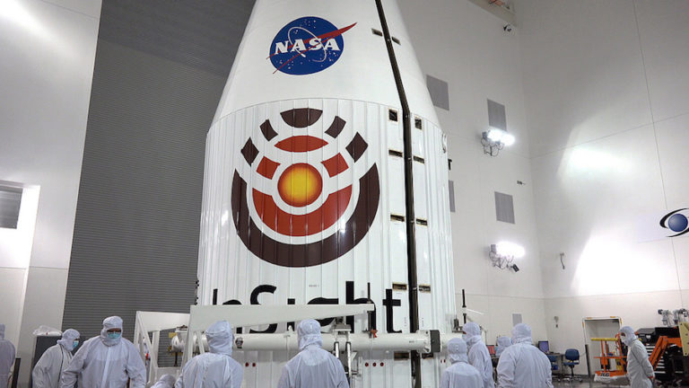 Photos: NASA’s InSight lander buttoned up for trip to Mars ...
