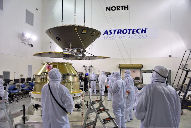 Photos: NASA’s InSight lander buttoned up for trip to Mars ...