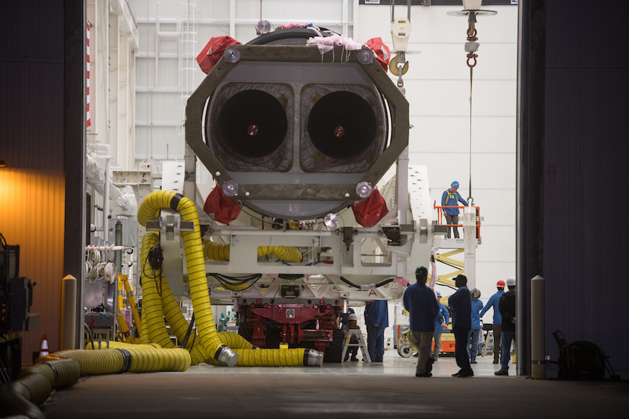 Antares rocket rolls to Virginia launch pad, liftoff delayed to Monday ...