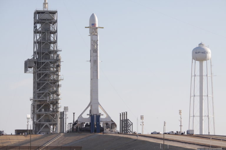 Photos: Falcon 9 Block 5 poised for launch at Kennedy Space Center ...