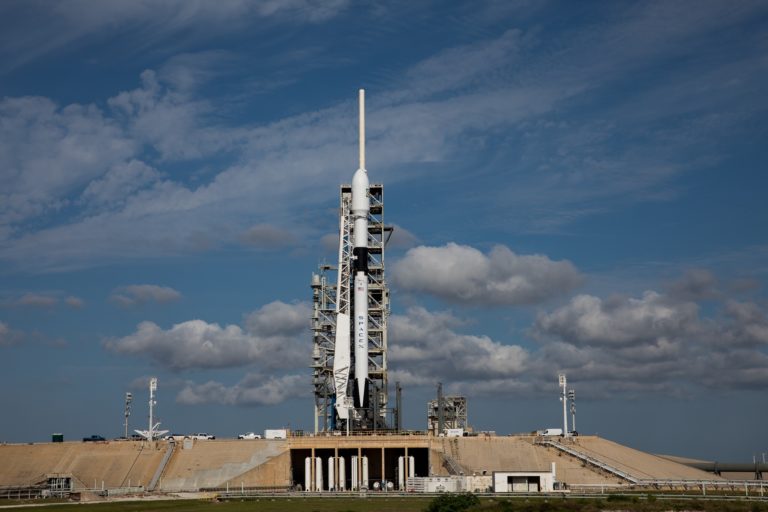 Photos: Falcon 9 Block 5 poised for launch at Kennedy Space Center ...