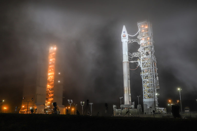 Photos: Shrouded in fog, Atlas 5 takes flight from Vandenberg ...