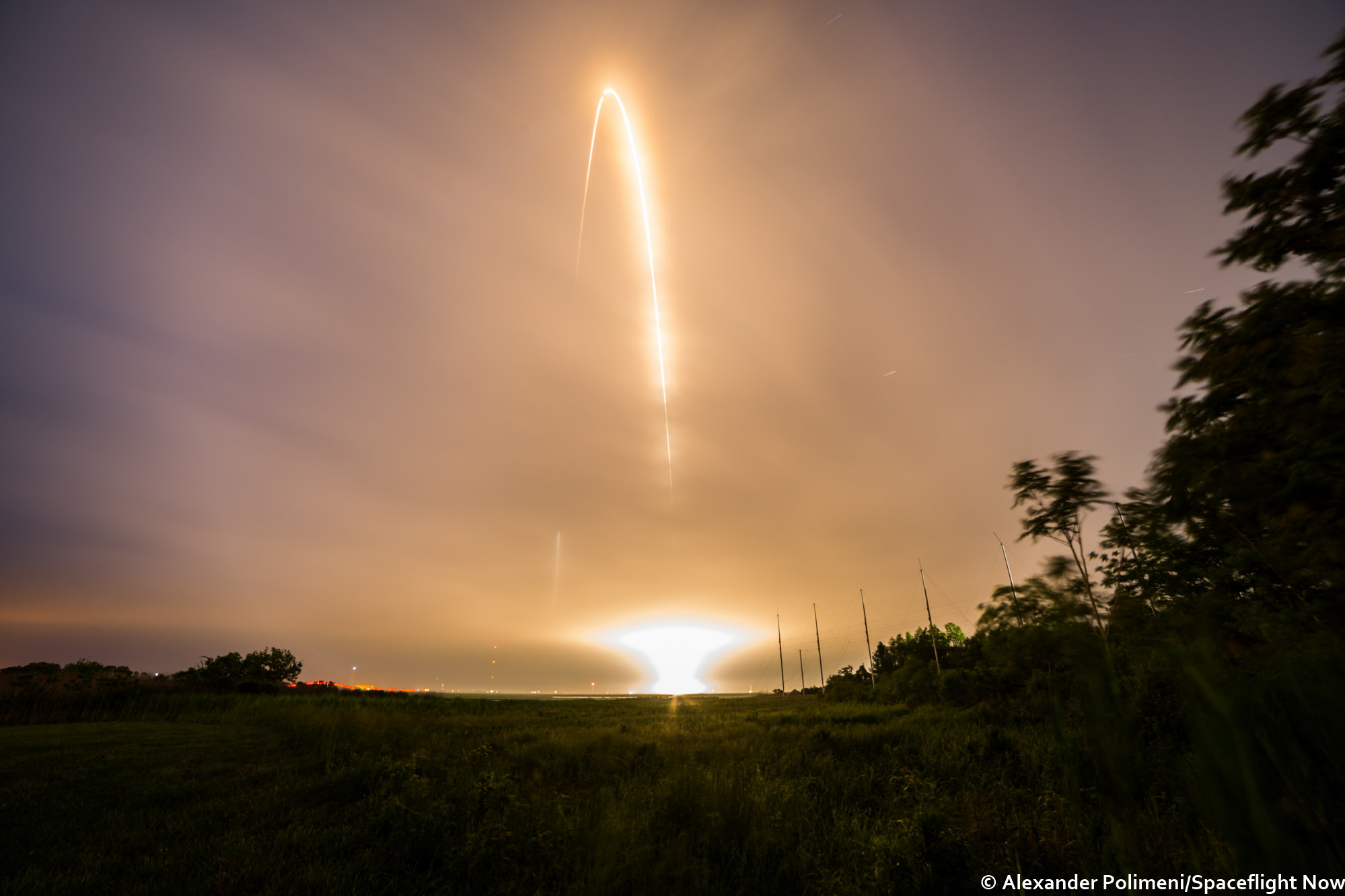 Photos: Antares rocket’s predawn launch from Wallops Island ...