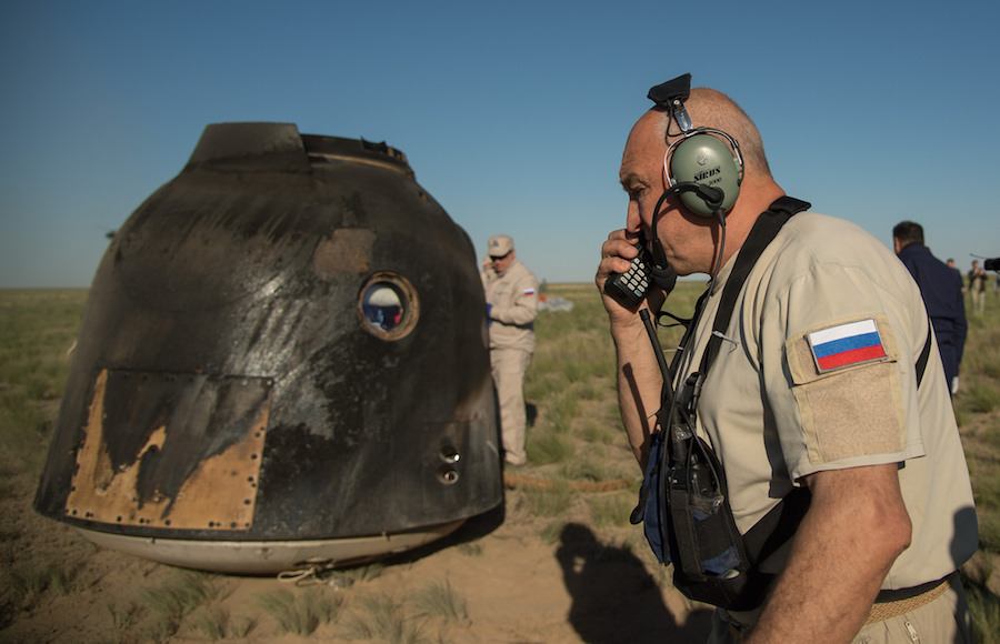 Video and photos: Soyuz crew capsule lands in Kazakhstan – Spaceflight Now