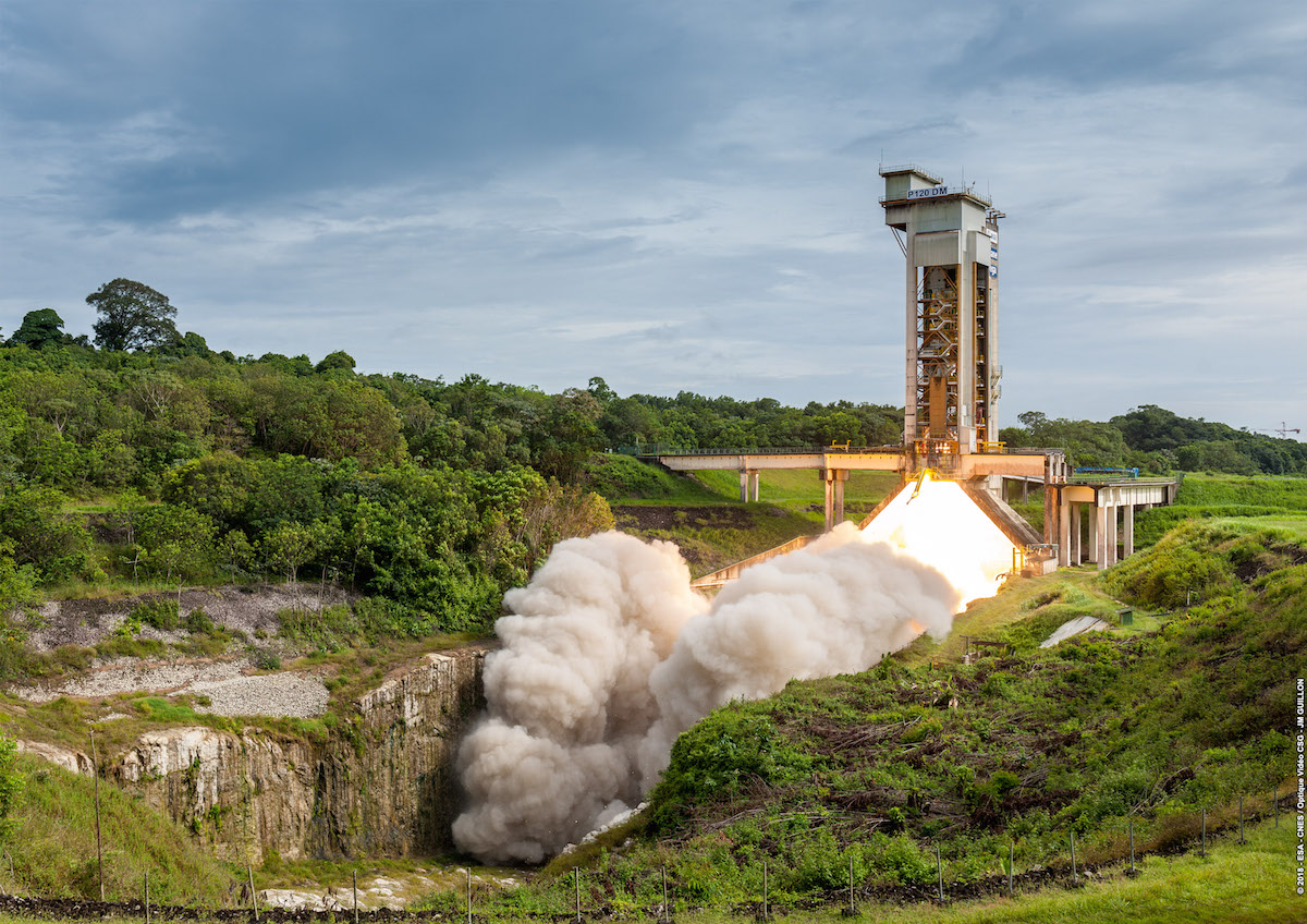 Powerful new European solid-fueled rocket motor aces first test-firing ...