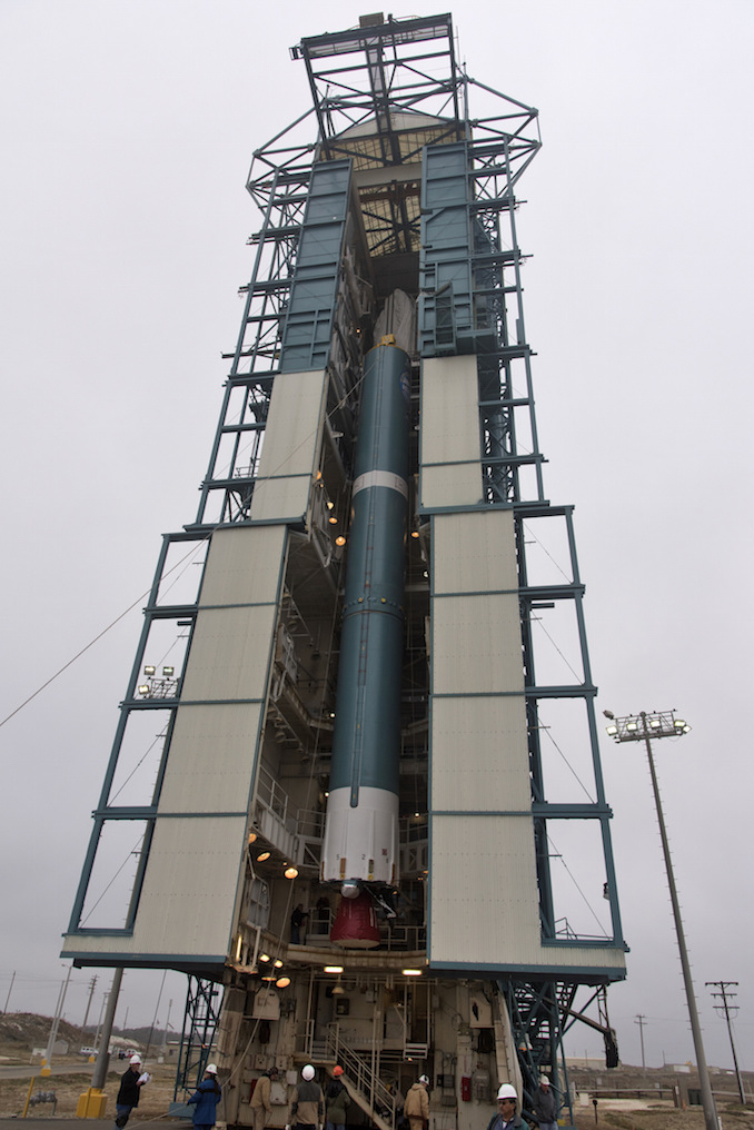 Photos: Final Delta 2 rocket assembled for launch in California ...