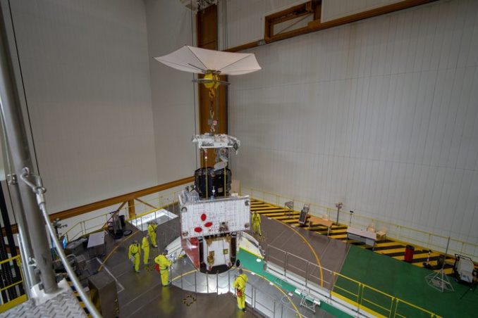 Photos: BepiColombo stacked for launch to Mercury – Spaceflight Now