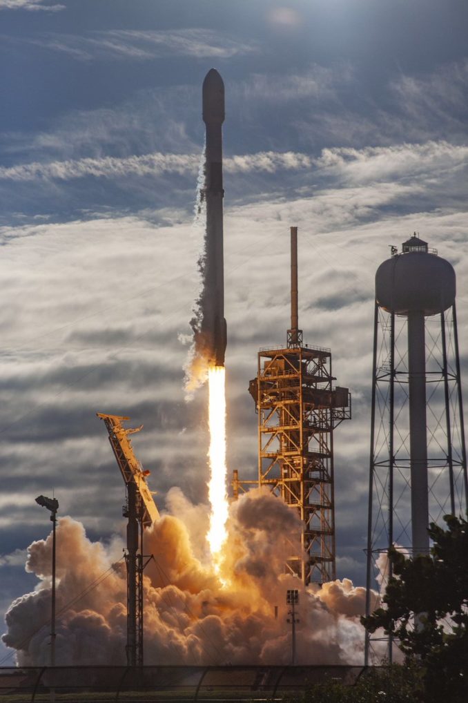 Photos: Falcon 9 takes off from launch pad 39A with Es’hail 2 comsat ...