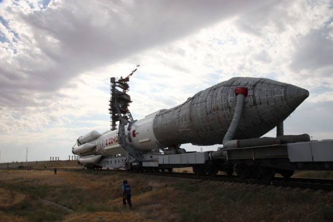 Proton rocket, Russian-German astronomy satellite arrive at launch pad ...