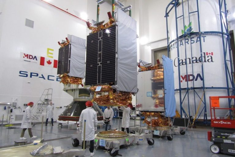 Three Canadian radar surveillance satellites ride SpaceX rocket into ...