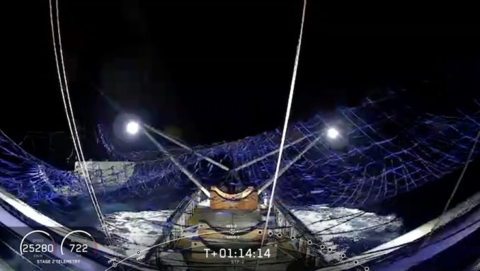 Falcon Heavy launches on military-led rideshare mission, boat catches ...